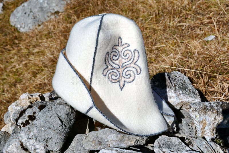 Kalpak - Traditional Kazakh Headwear Stock Image - Image of headwear ...
