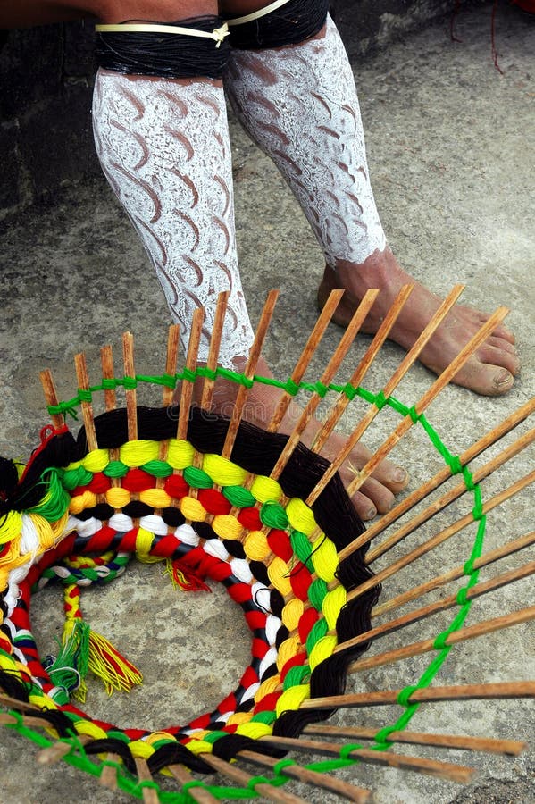 Traditional Head Gear On The Floor During The Horn Stock Photo - Image ...