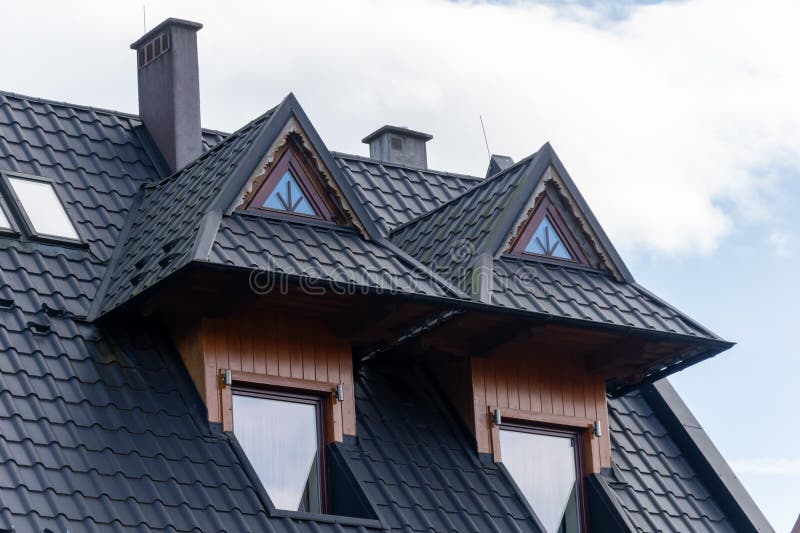 Traditional Highlander House with a Podhale Stock Image - Image of ...