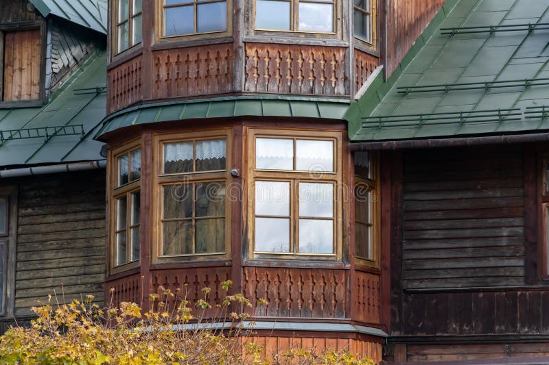 Traditional Highlander House with a Podhale Stock Photo - Image of ...