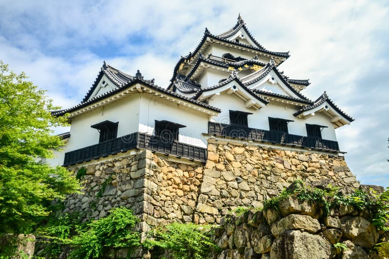 Traditional Hikone Castle in Japan Stock Image - Image of history, tree ...