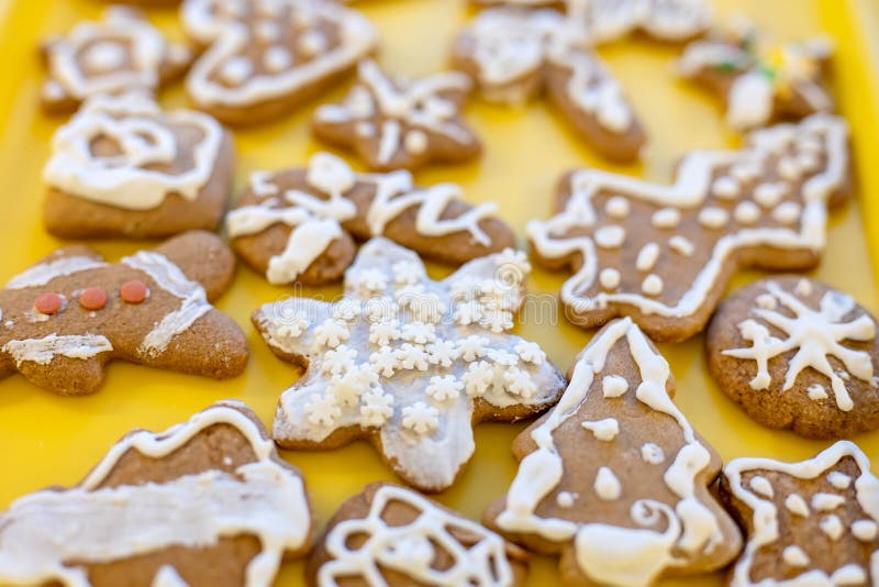 Traditional Home Made Christmas Cookie Ginger Breads Stock Photo ...