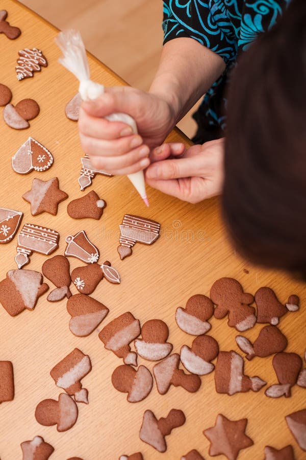 Traditional Homemade Christmas Gingerbread Stock Image - Image of ...