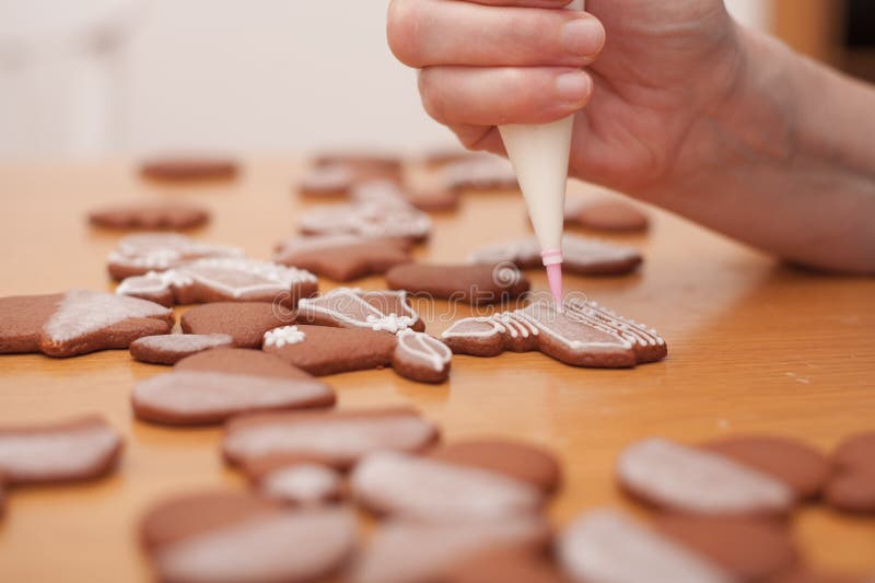 Traditional Homemade Christmas Gingerbread Stock Photo - Image of buns ...