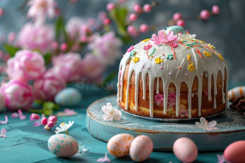 Traditional Homemade Easter Cake Baking Stock Image - Image of food ...