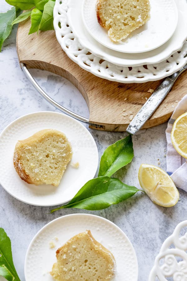 Traditional Homemade Lemon Cake, Fresh Baking Items Stock Photo - Image ...