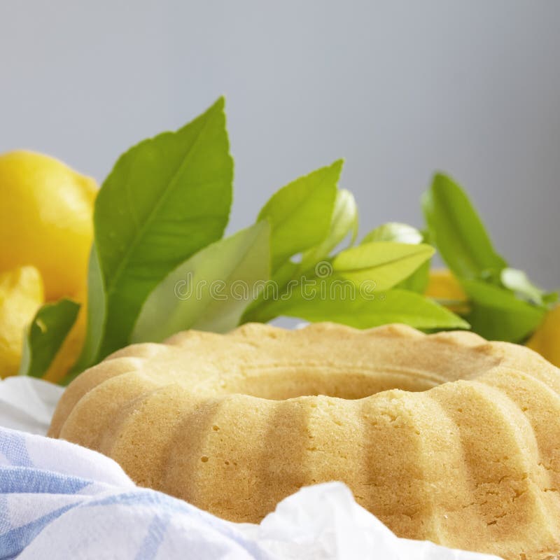 Traditional Homemade Lemon Cake, Fresh Baking Items Stock Photo - Image ...