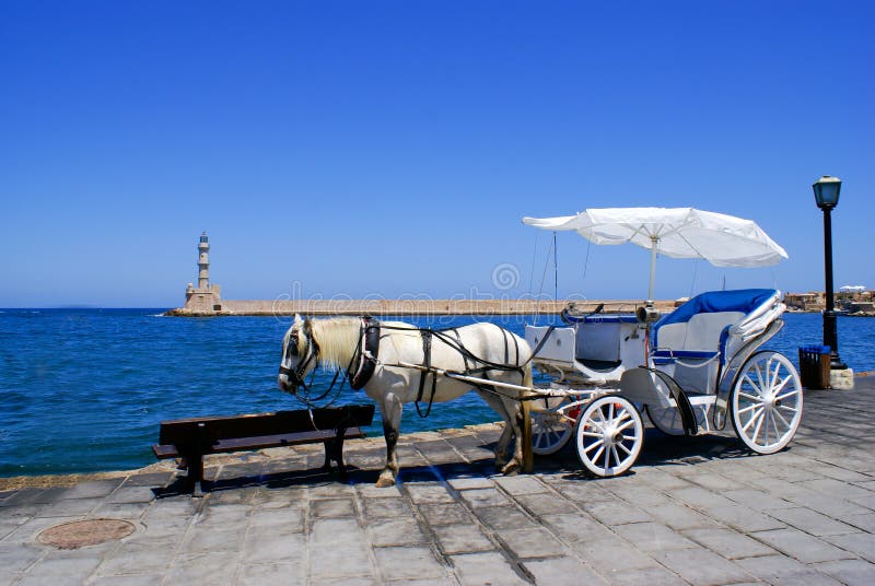 Traditional horse-car stock image. Image of site, horse - 11063441