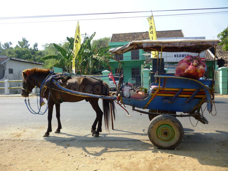 Traditional Horse and Cart editorial stock photo. Image of street ...