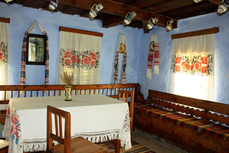 Traditional Romanian House Interior Editorial Stock Image - Image of ...