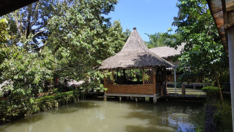 Traditional House, Java Indonesia. Restaurant Traditional Stock Image ...