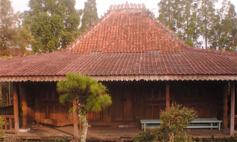 Traditional House in Java Indonesia Stock Photo - Image of shrine ...