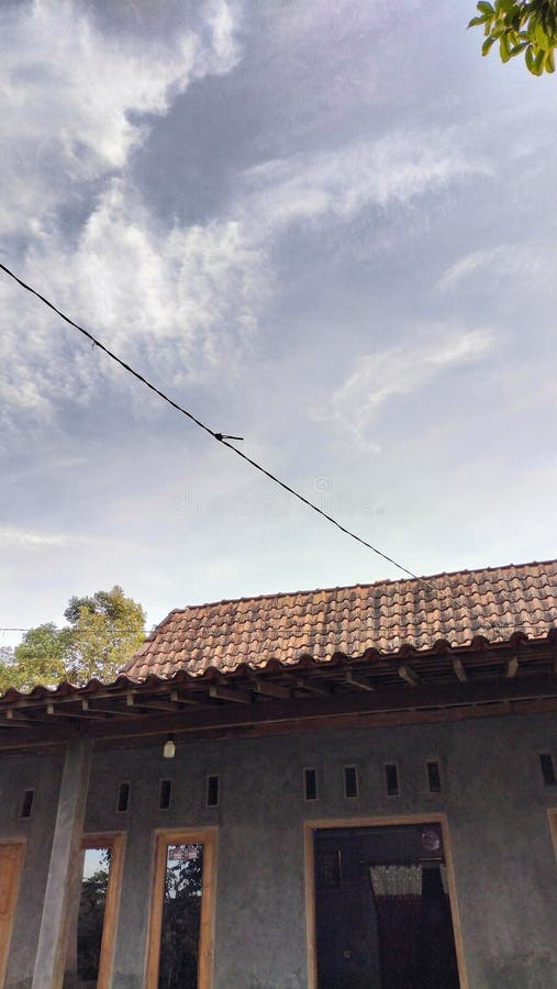 Traditional House in Java Village. Vintage Style and Peace Home Stock ...