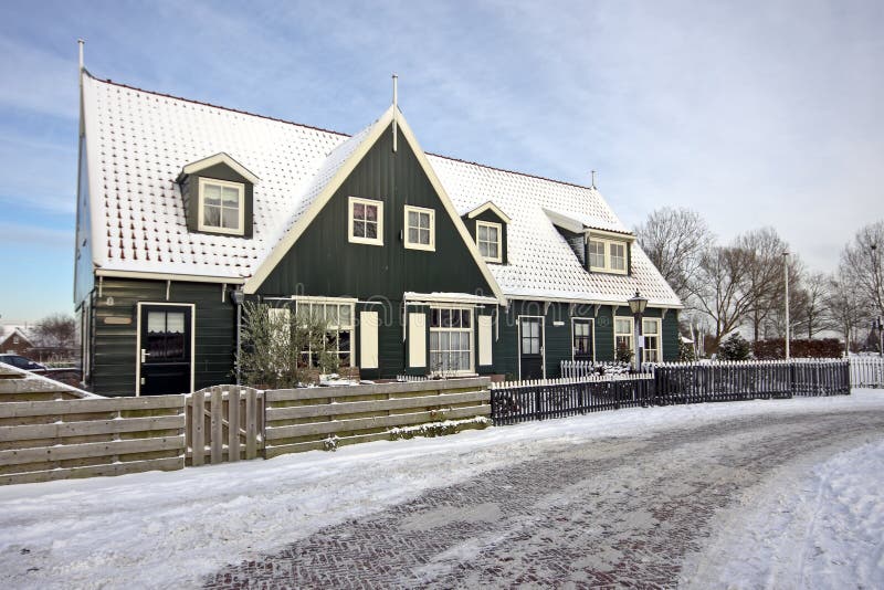 Traditional House in Marken Netherlands Stock Photo - Image of ...