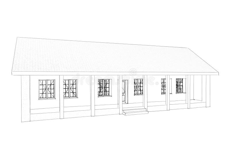 Traditional house stock illustration. Illustration of traditional ...