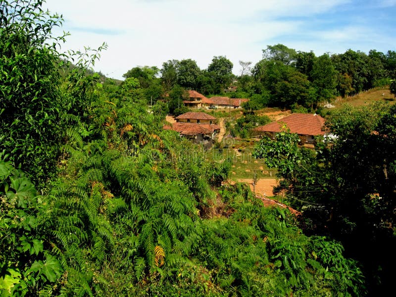 Traditional Houses in Coorg Stock Image - Image of fantastic, trees ...