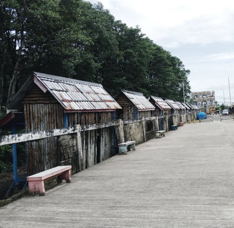 Traditional Houses and Protected Forests of Tarakan Stock Photo - Image ...