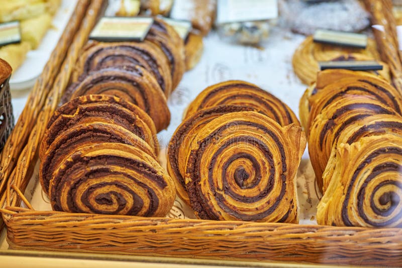 Traditional Hungarian Chocolate Pastry Pastry in the Bakery Stock Photo ...