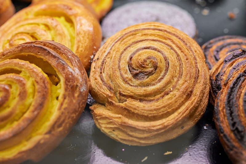Traditional Hungarian Chocolate Pastry Pastry in the Bakery Stock Image ...