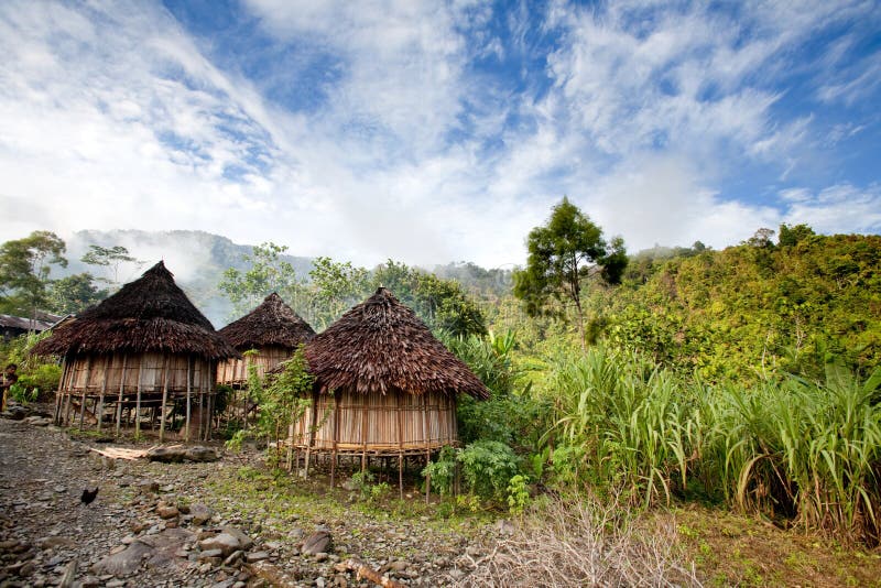 Rural Village - Mindanao, Philippines Stock Image - Image of bamboo ...