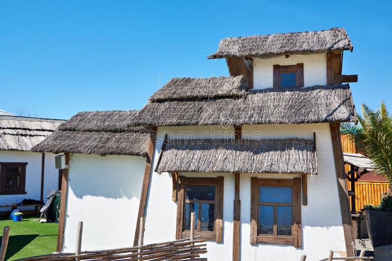 Traditional Hut in the Russian Village Stock Photo - Image of russia ...