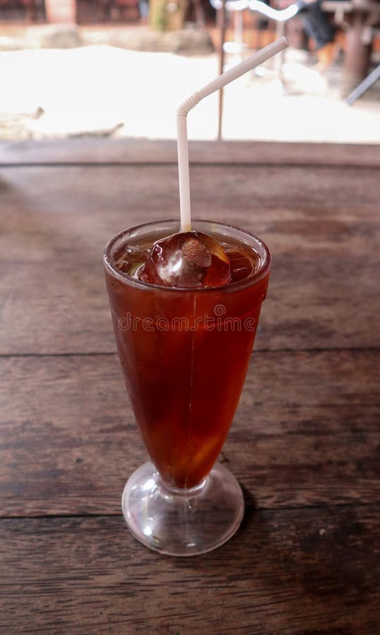 Traditional Ice Tea or Es Teh Stock Image - Image of delicious ...