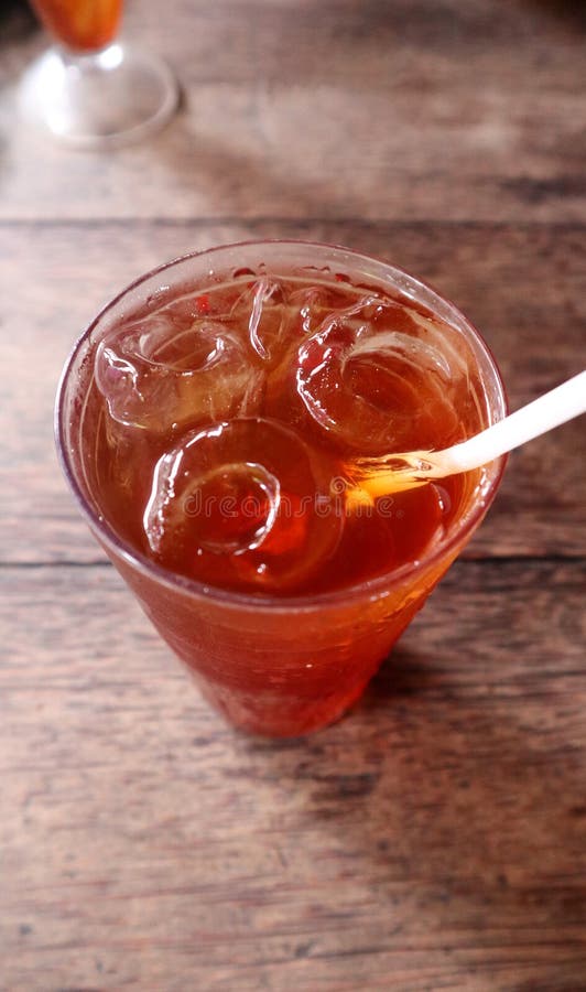 Traditional Ice Tea or Es Teh Stock Photo - Image of beverage ...