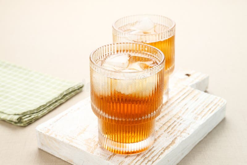 Traditional Iced Tea on the Table Stock Photo - Image of cold, drink ...