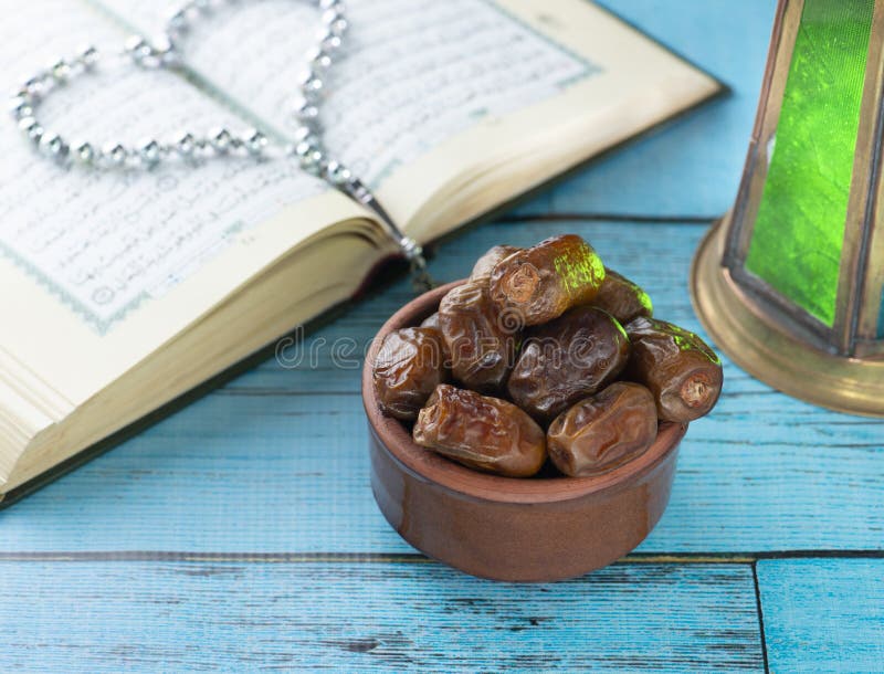 Traditional Iconic Objects of Holy Month of Ramadan Stock Image - Image ...