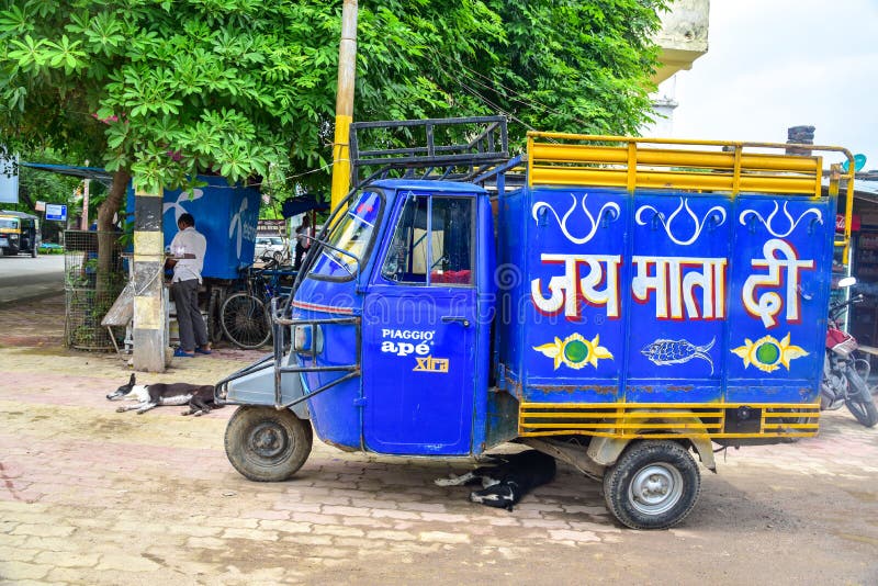 Traditional Indian Auto Rickshaw Editorial Photography - Image of ...