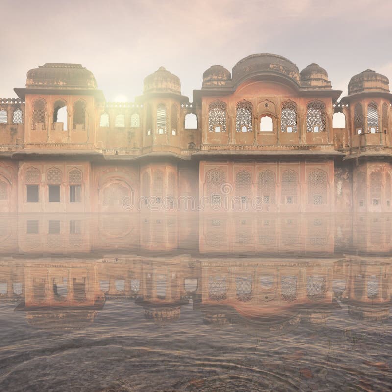 Traditional Indian Building. Stock Photo - Image of exotic, oasis: 60639902