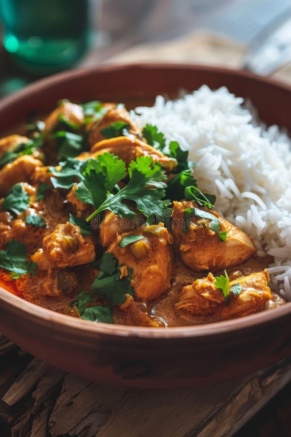 Traditional Indian Chicken Curry with Fragrant Jasmine Rice Exquisite ...