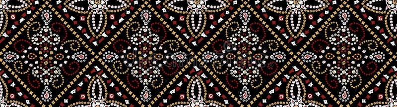 Traditional Indian Chunri Seamless Geometric Ethnic Style Pattern ...