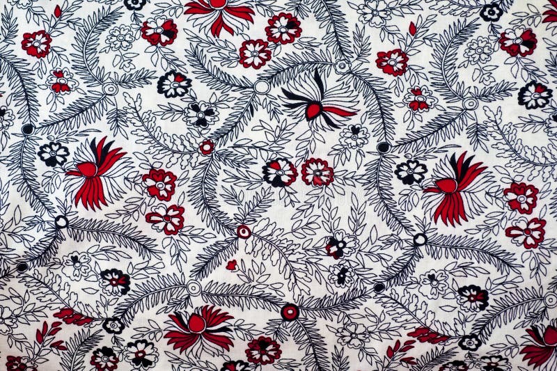 Traditional Indian Fabric Design Stock Image - Image of design, pattern ...