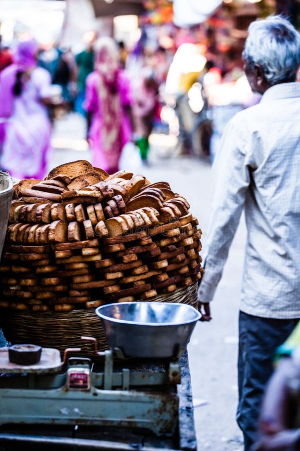 Traditional Indian Food on the Street. Stock Photo - Image of famous ...