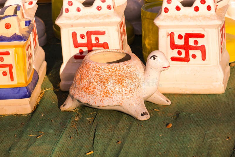 Home Decorative Handicrafts Turtle Pot Stock Photo - Image of interior ...