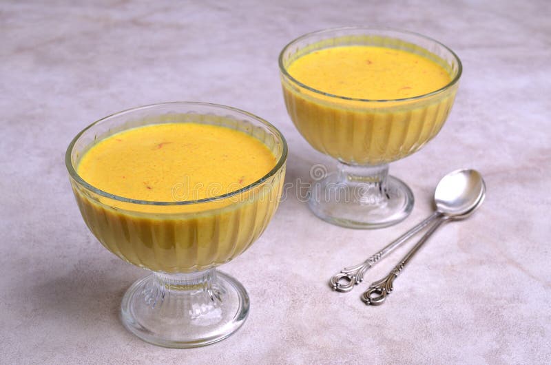 Traditional Indian Thick Drink Lassi Stock Photo - Image of sour, kesar ...