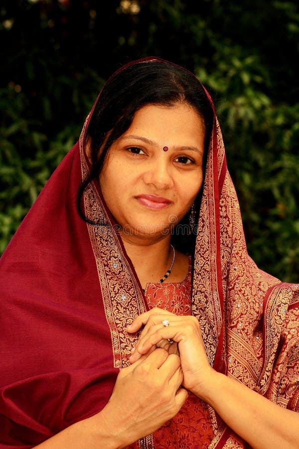 Traditional Indian Woman stock photo. Image of expressions - 3363918
