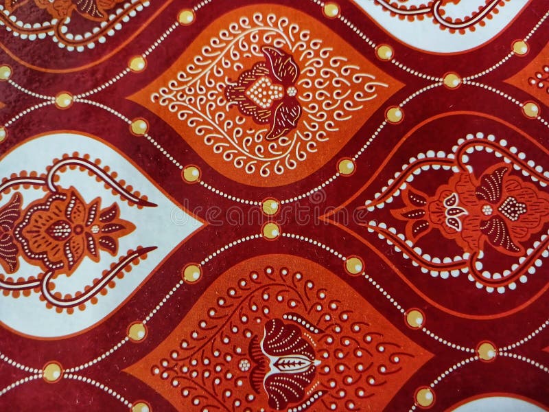 Traditional Indonesian Batik Cloth Pattern is Dominated by Brown Color ...