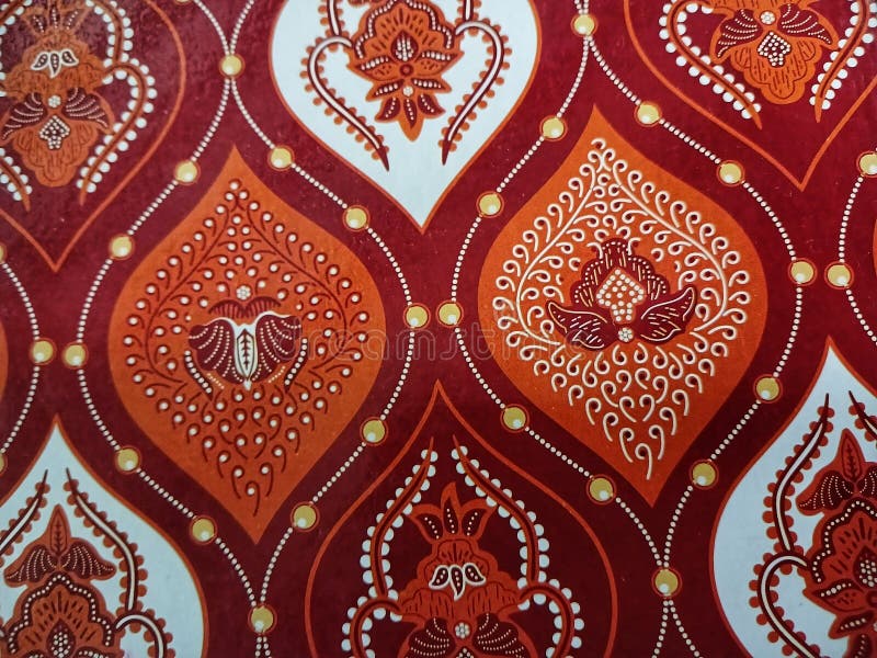 Traditional Indonesian Batik Cloth Pattern is Dominated by Brown Color ...