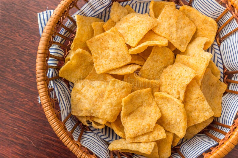 Traditional Indonesian Casave Crackers Stock Image - Image of asian ...