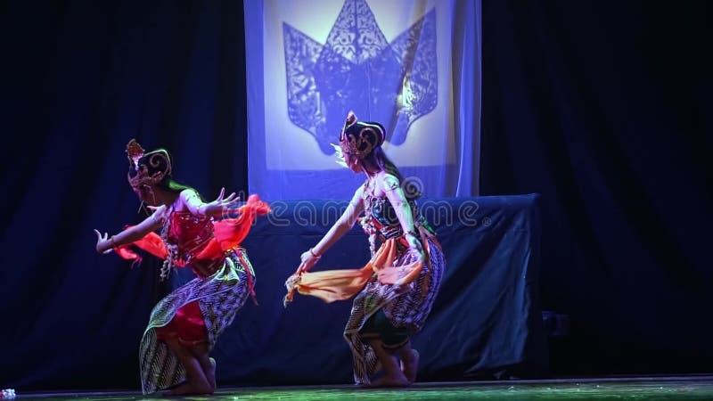 Traditional Indonesian Dance Performance on Stage Stock Footage - Video ...