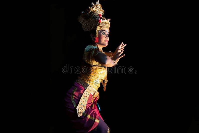 Indonesian Dancer with the Traditional Costume is Ready To Perform To ...
