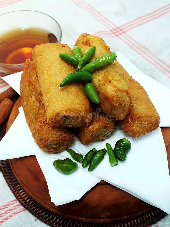 Traditional Indonesian Snack Sosis Solo from Central Java. Stock Image ...