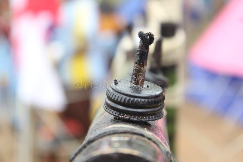 Traditional Indonesian Torch Used in Past Stock Photo - Image of drink ...