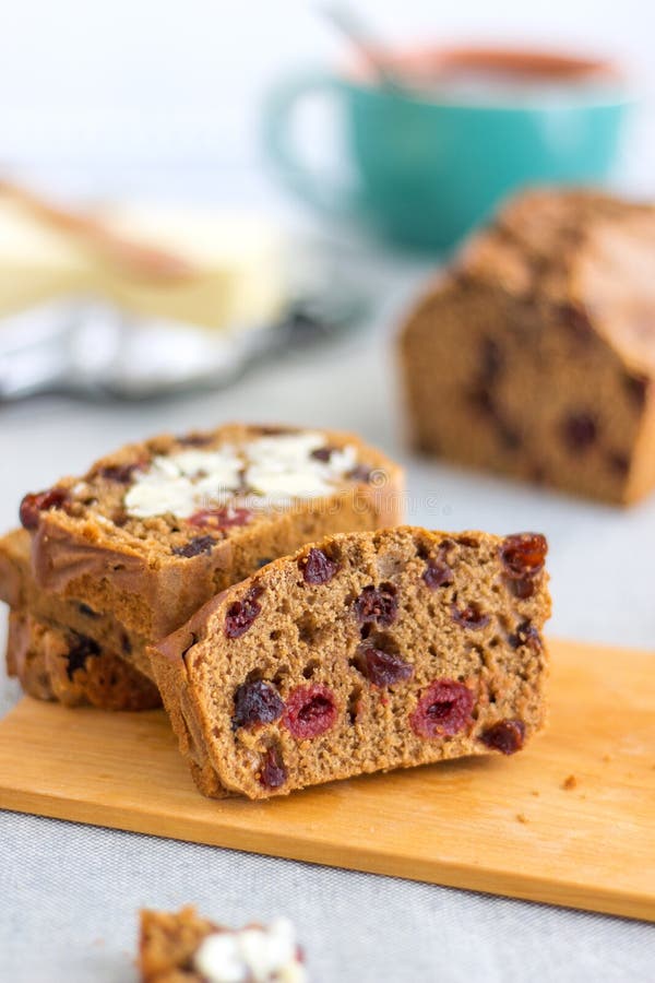 Traditional Irish Barmbrack Tea Cake Stock Image - Image of dessert ...