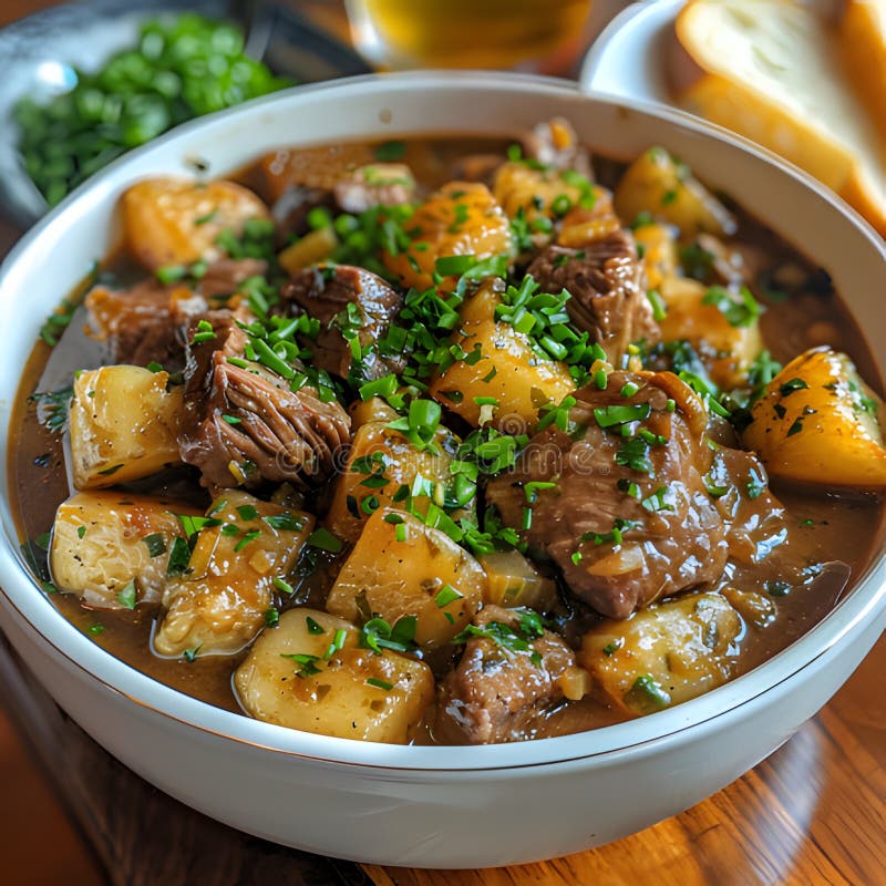 Traditional Irish Beef Stew Stock Illustration - Illustration of ...