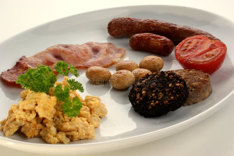 Traditional Irish Breakfast Stock Image - Image of black, full: 11891671