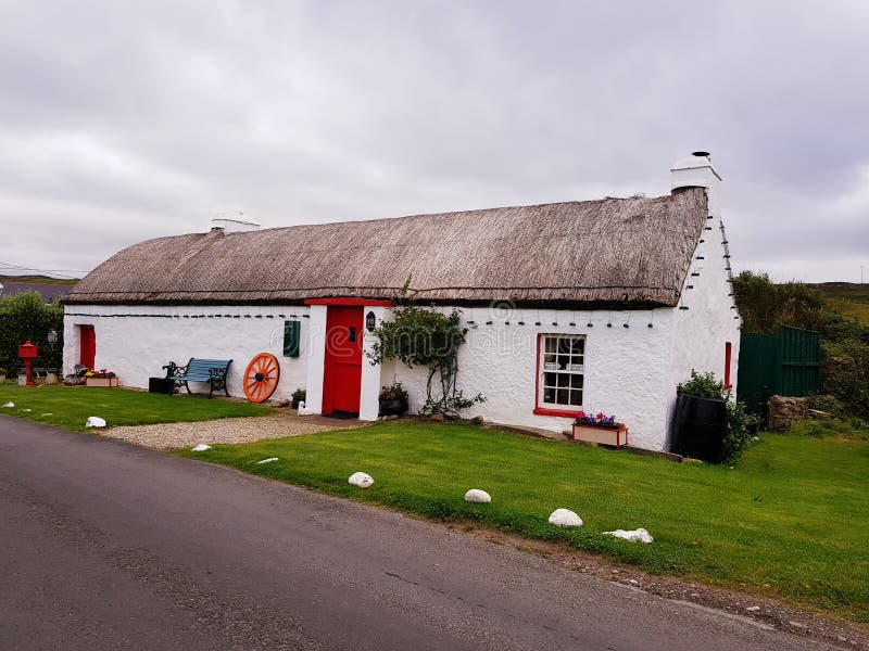Traditional Irish Cottage Bungalow Stock Photo - Image of neighbourhood ...