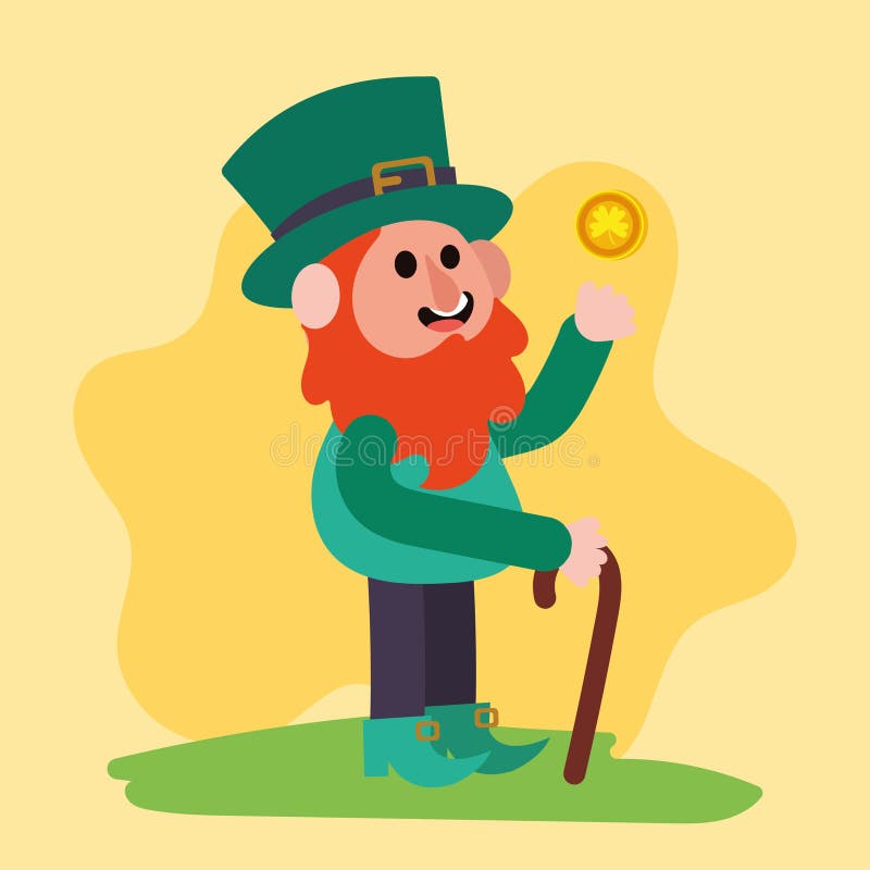 Traditional Irish Elf Cartoon Vector Stock Vector - Illustration of ...